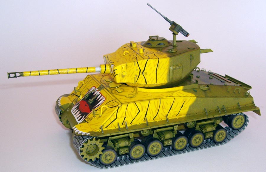 M4A3E8 Sherman Korea - Papercraft vehicle – Lobster's Papercrafts