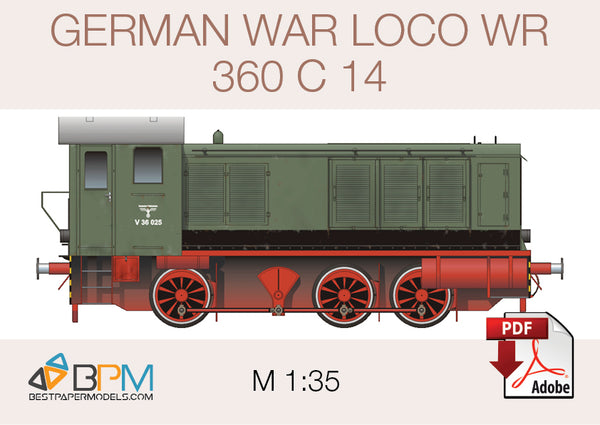 German war loco WR 360 C 14 - Papercraft train – Lobster's Papercrafts