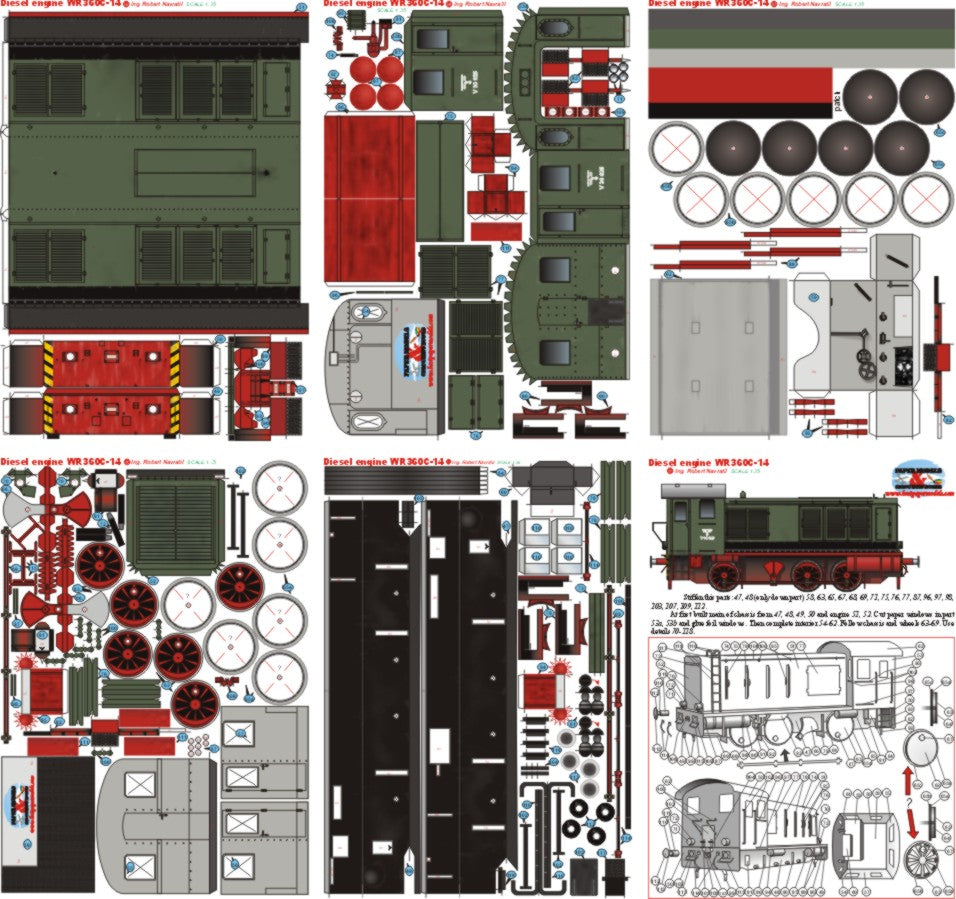 German war loco WR 360 C 14 - Papercraft train – Lobster's Papercrafts
