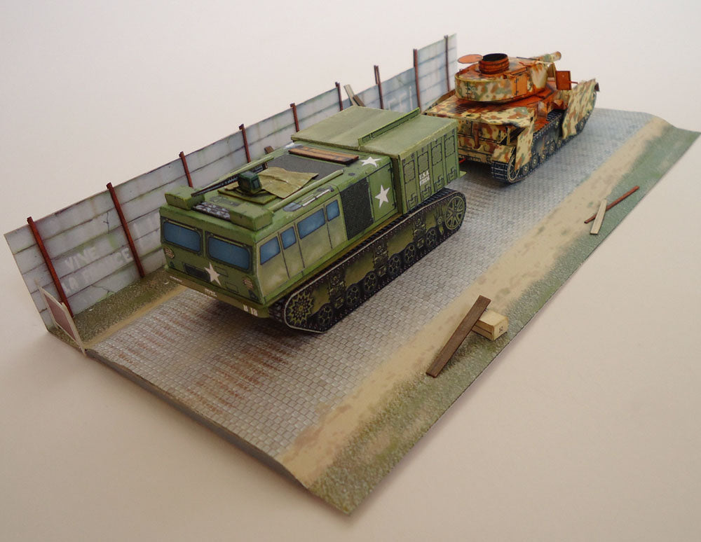 Diorama Falaise 1944 (M6HST+Panzer IV J) - Papercraft vehicle – Lobster ...