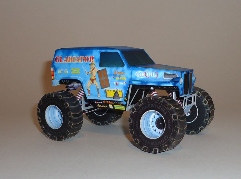 Monster truck I - Papercraft vehicle – Lobster's Papercrafts