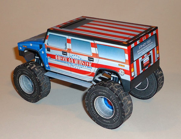 Monster truck III - Papercraft vehicle – Lobster's Papercrafts