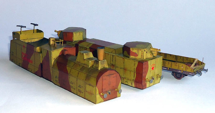 Armoured train Marschal Budyonny (Маршал Будённый) - Papercraft train ...