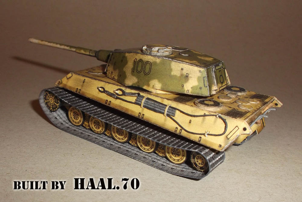 Tank Kingtiger Henschel turret - Papercraft vehicle – Lobster's Papercrafts