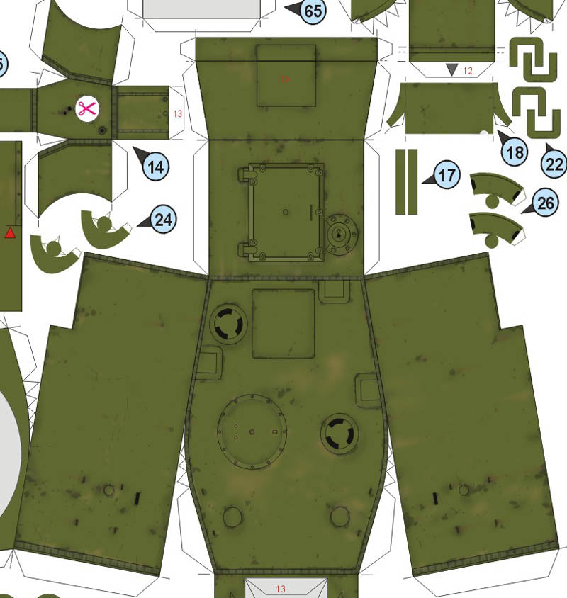 Soviet heavy tank KV-2 - Papercraft vehicle – Lobster's Papercrafts