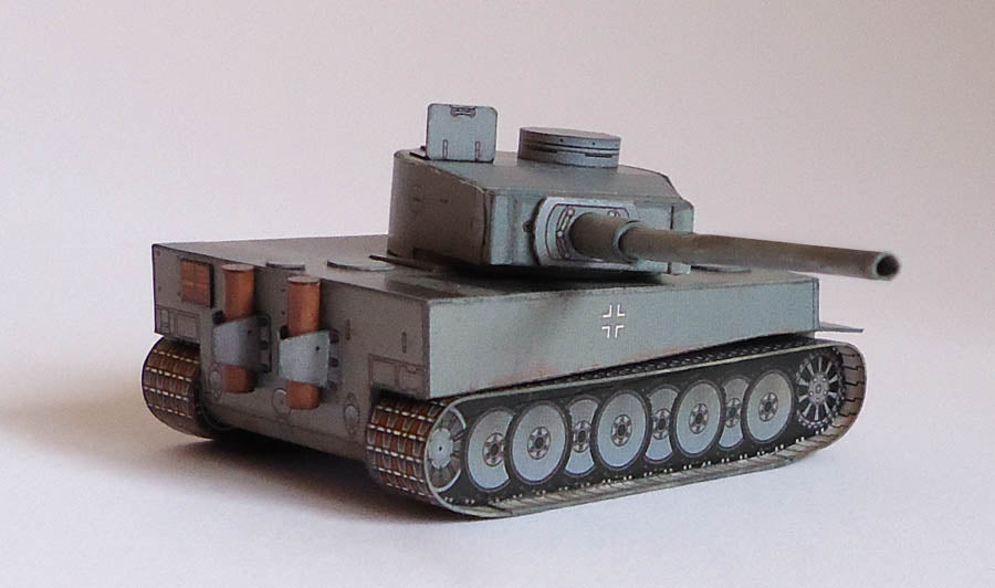 Tank Tiger I Initial production - Papercraft vehicle – Lobster's ...