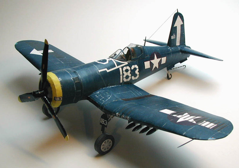 F4U-1D Corsair - Papercraft airplane – Lobster's Papercrafts